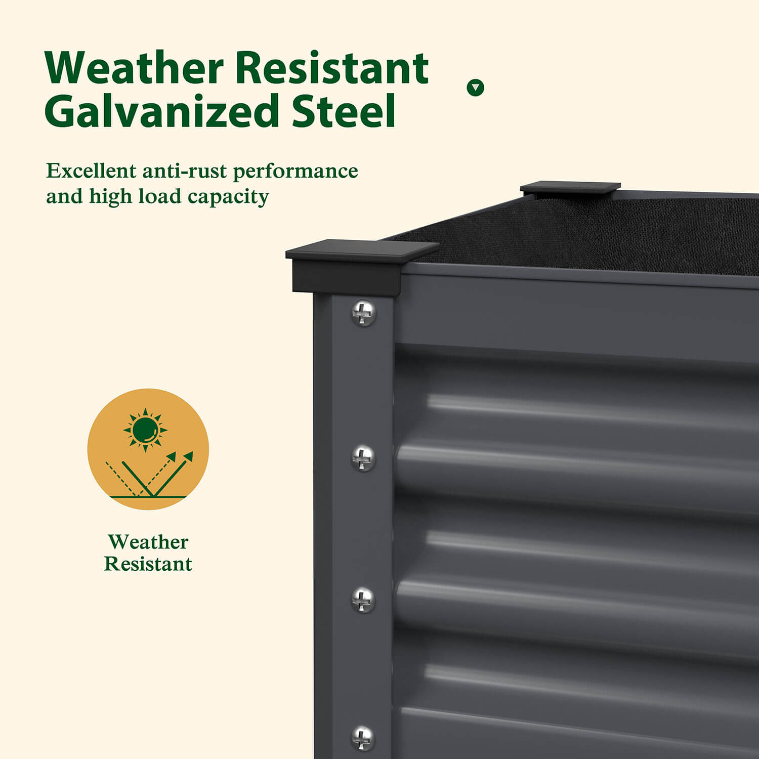 Mobile Raised Garden Bed with Shelf, Elevated Planter Box – Veikous
